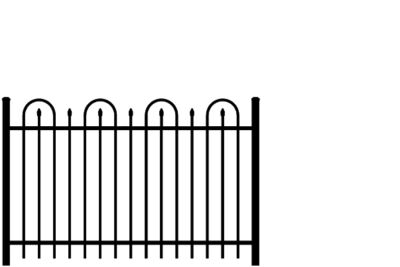 CourtYard Arched Picket Top Fencing | Digger Fencing