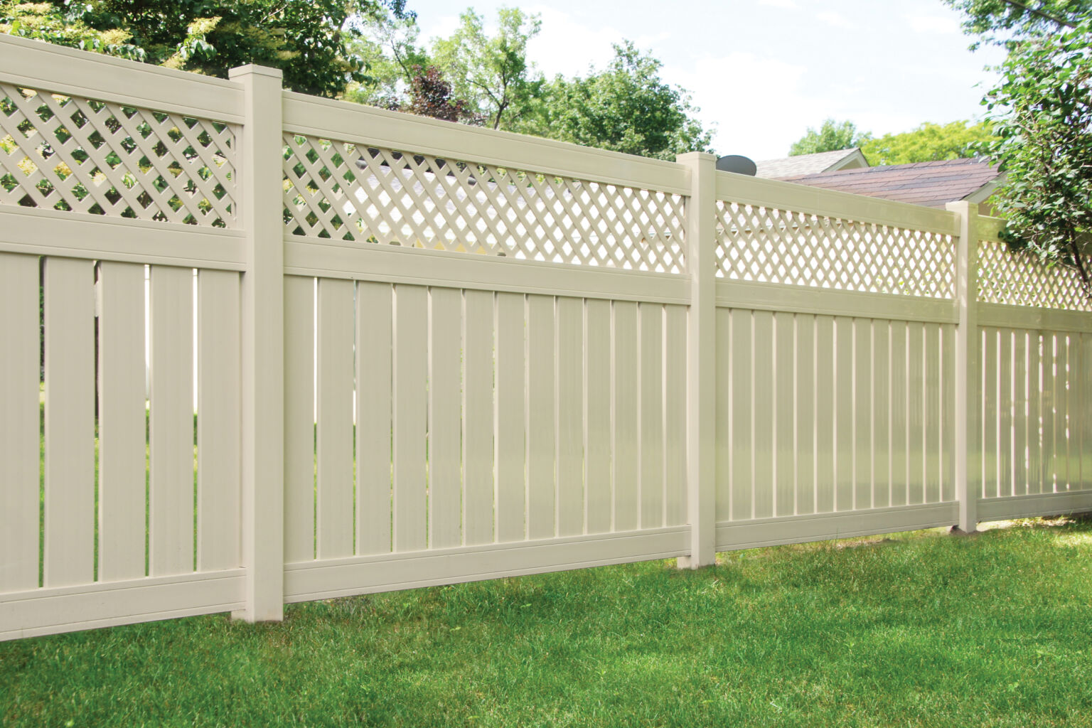 Dynasty Semi-Privacy Vinyl Fence: Elegant Design Meets Privacy