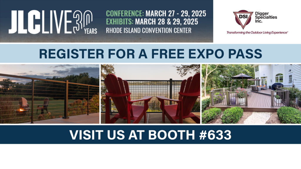 2025 JLC Live | Digger Specialties Inc.