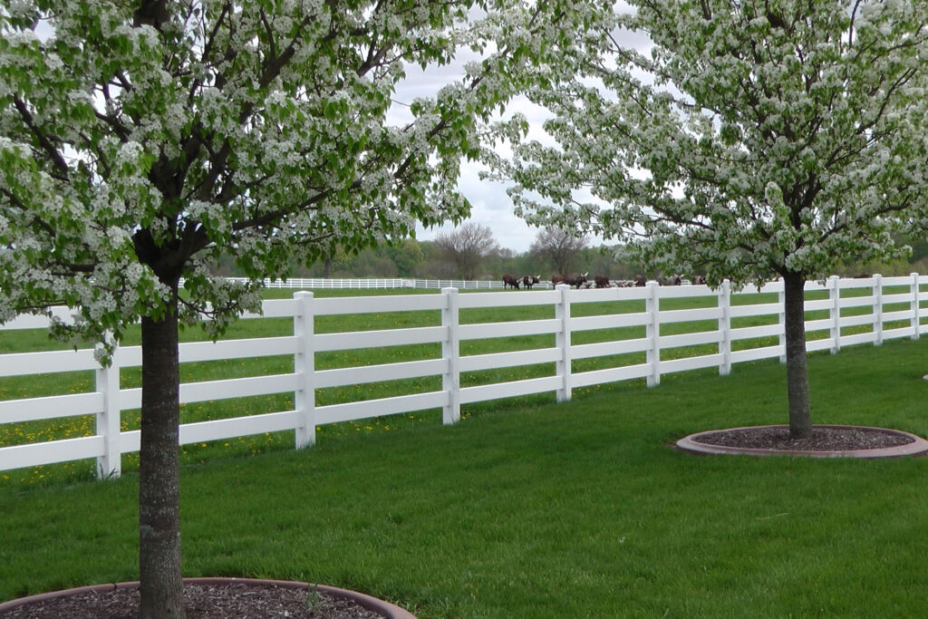 Vinyl 3rail Ranch Rail Split Rail Fence Fence Rail Fence 400 Ft